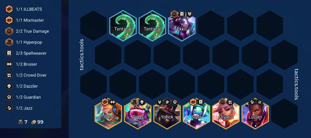 2 True Damage, 1 Hyperpop - TFT Team Builder Set 10