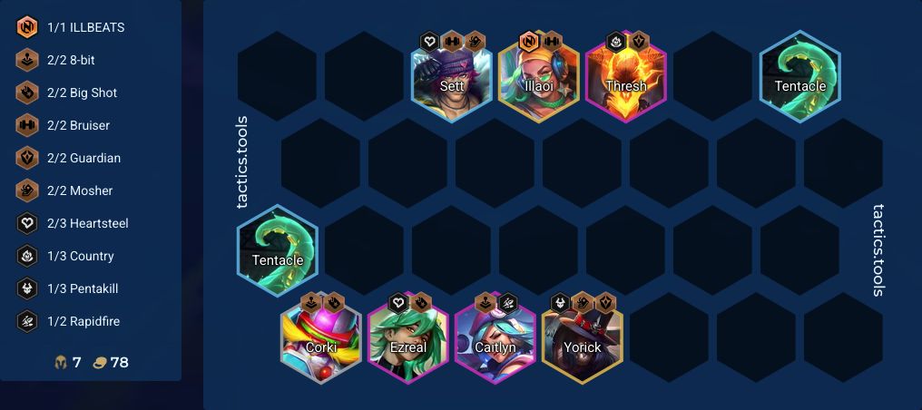 2 8-bit, 2 Big Shot, 2 Bruiser, 2 Guardian, 2 Mosher - TFT Team Builder ...