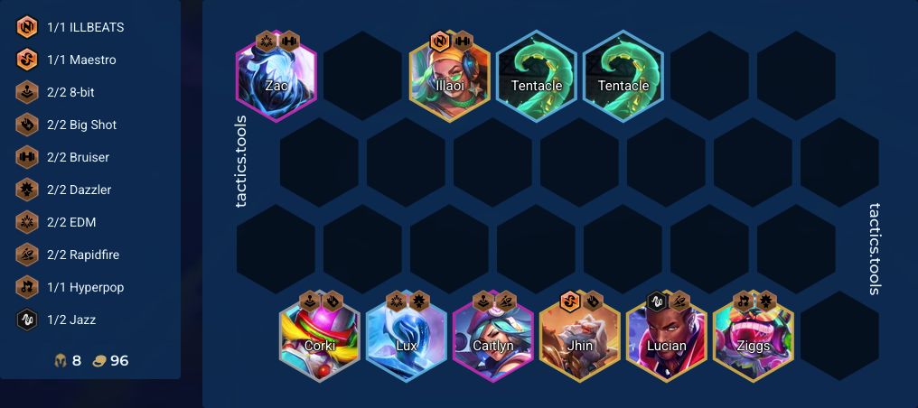 2 8-bit, 2 Big Shot, 2 Bruiser, 2 Dazzler, 2 EDM, 2 Rapidfire, 1 ...