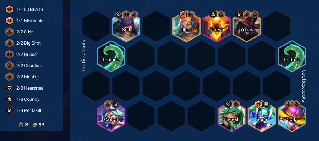 2 8-bit, 2 Big Shot, 2 Bruiser, 2 Guardian, 2 Mosher - TFT Team Builder ...