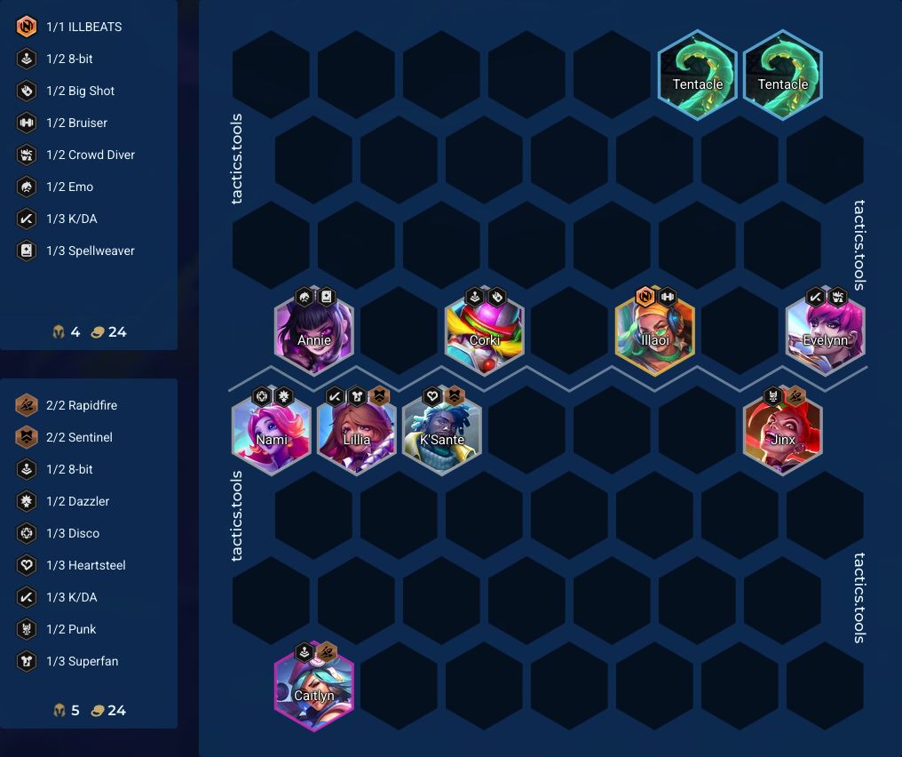 2 Rapidfire, 2 Sentinel - TFT Team Builder Set 10