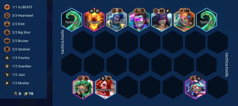 3 Heartsteel, 2 8-bit, 2 Big Shot, 2 Bruiser, 2 Sentinel - TFT Team ...