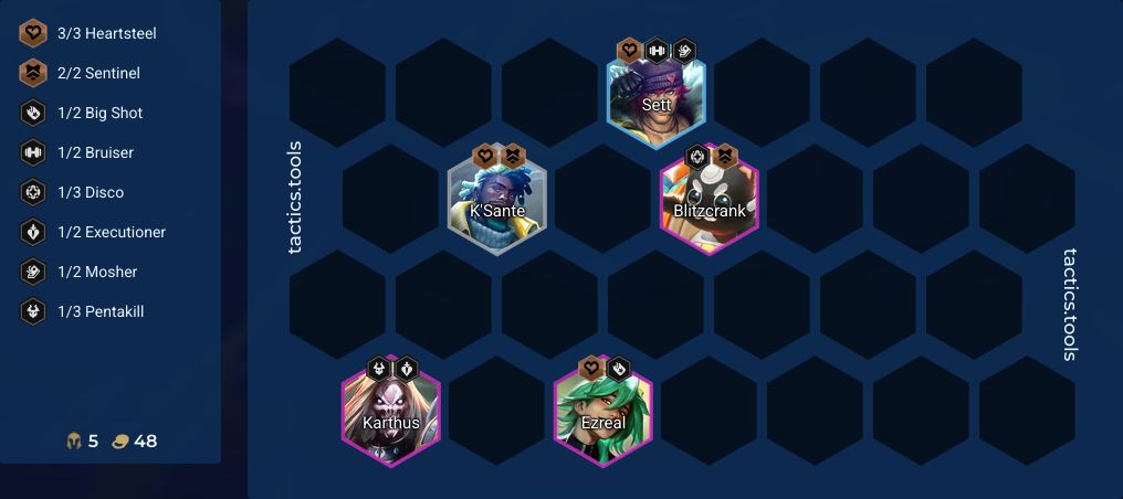 3 Heartsteel, 2 Sentinel - TFT Team Builder Set 10