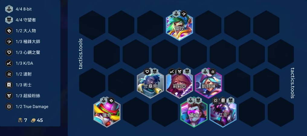 4 8-bit, 4 守望者 - TFT Team Builder Set 10