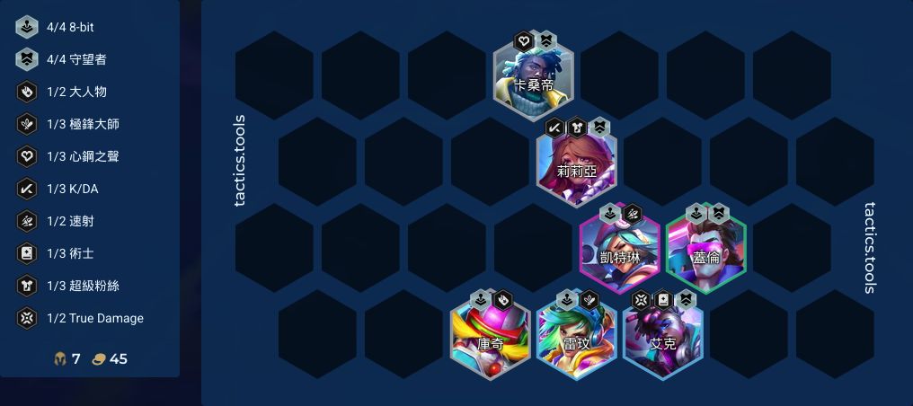 4 8-bit, 4 守望者 - TFT Team Builder Set 10