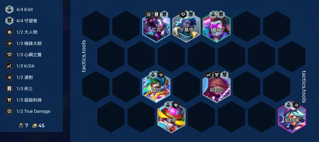 4 8-bit, 4 守望者 - TFT Team Builder Set 10