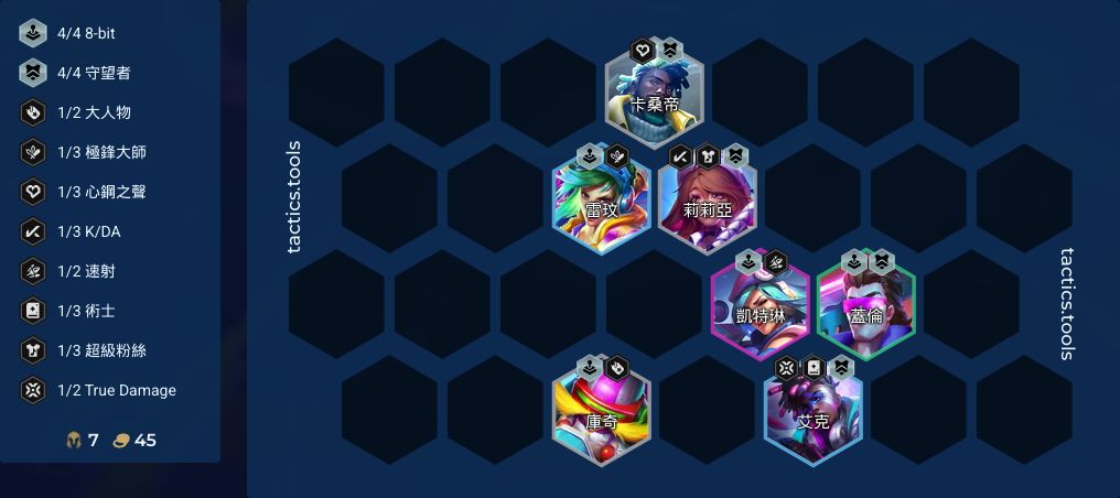 4 8-bit, 4 守望者 - TFT Team Builder Set 10